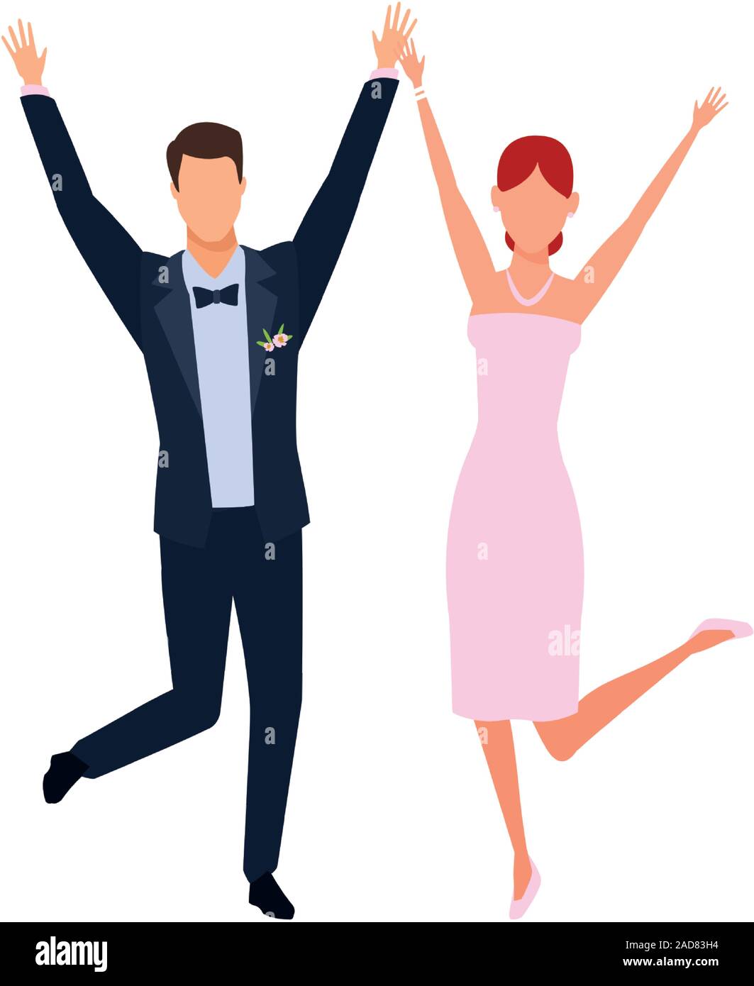 happy married couple icon, flat design Stock Vector Image & Art - Alamy