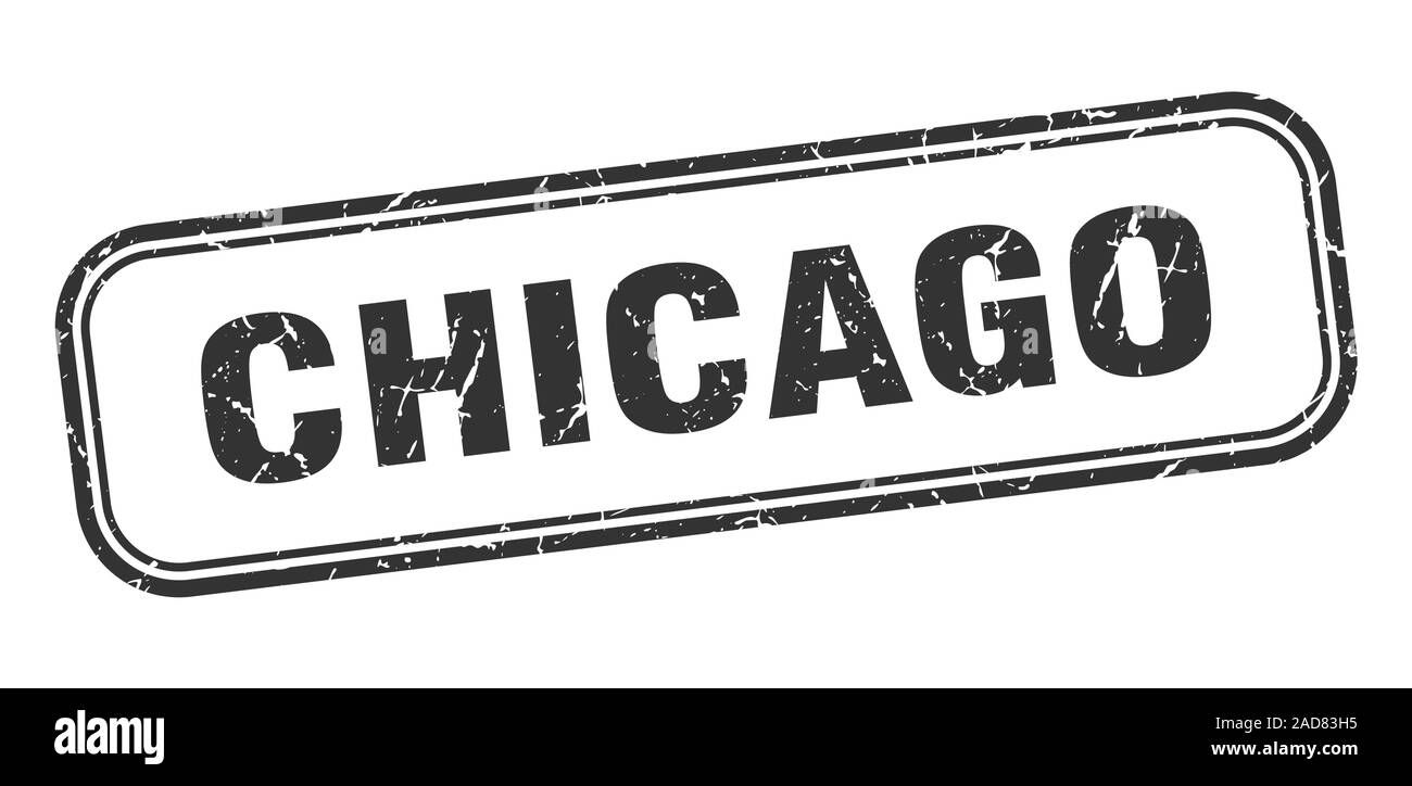 Chicago stamp. Chicago black grunge isolated sign Stock Vector Image ...