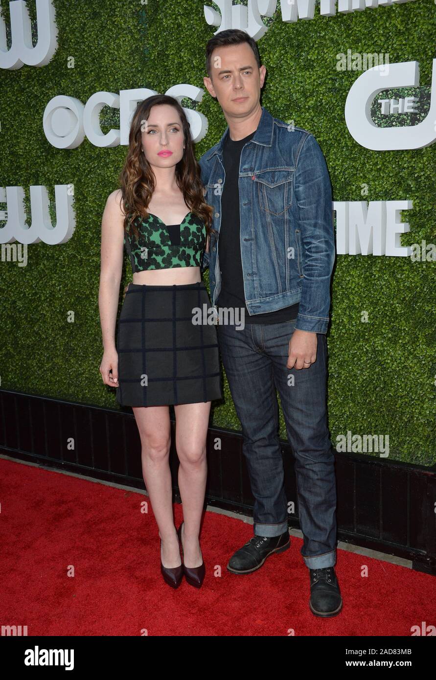 LOS ANGELES, CA. August 10, 2016: Zoe Lister-Jones & Colin Hanks at the ...