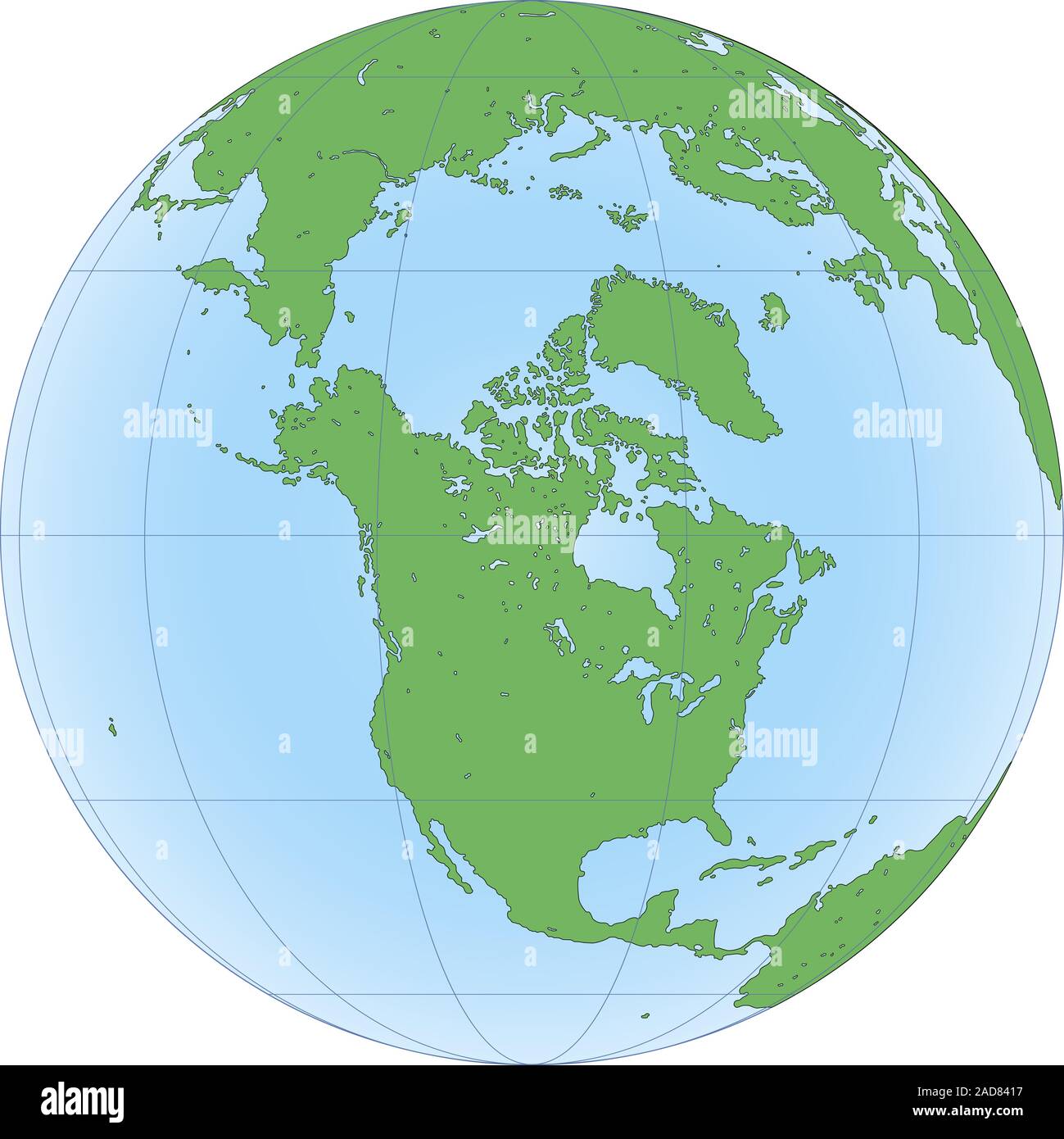 North pole map world earth globe hi-res stock photography and images ...