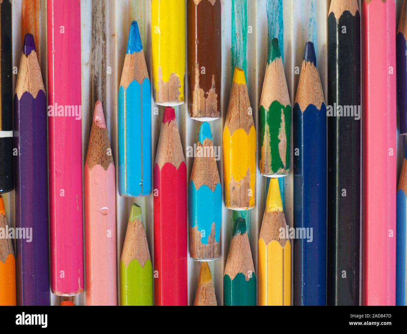 many colour pencils Stock Photo - Alamy