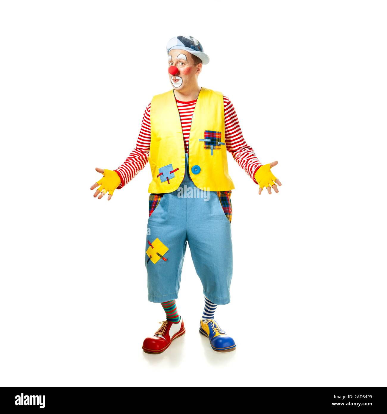 A funny clown with smiling joyful expression Stock Photo - Alamy