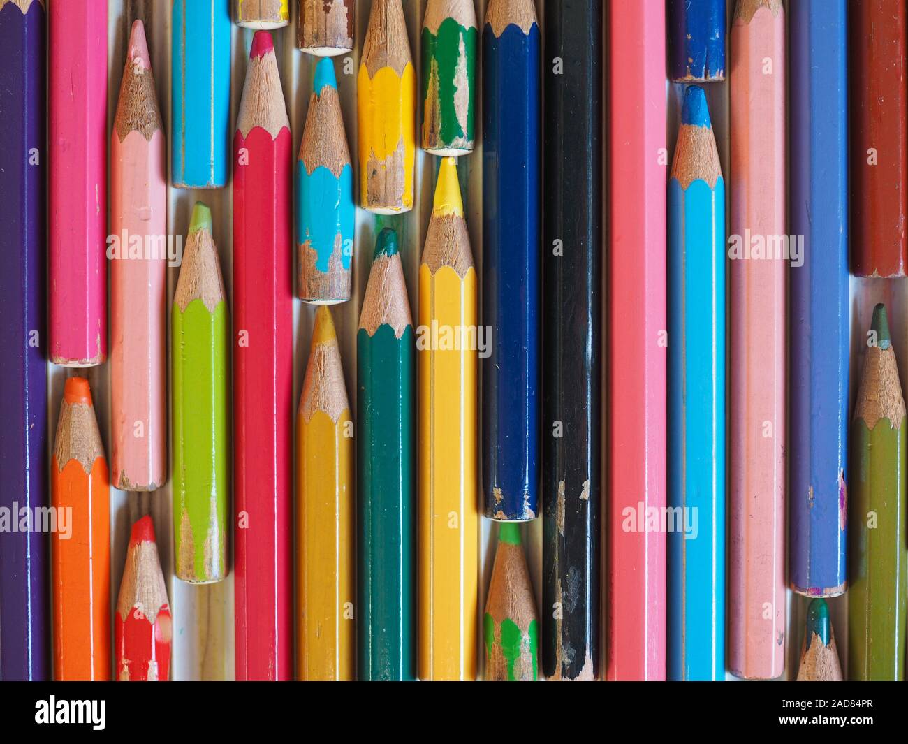 many colour pencils Stock Photo - Alamy