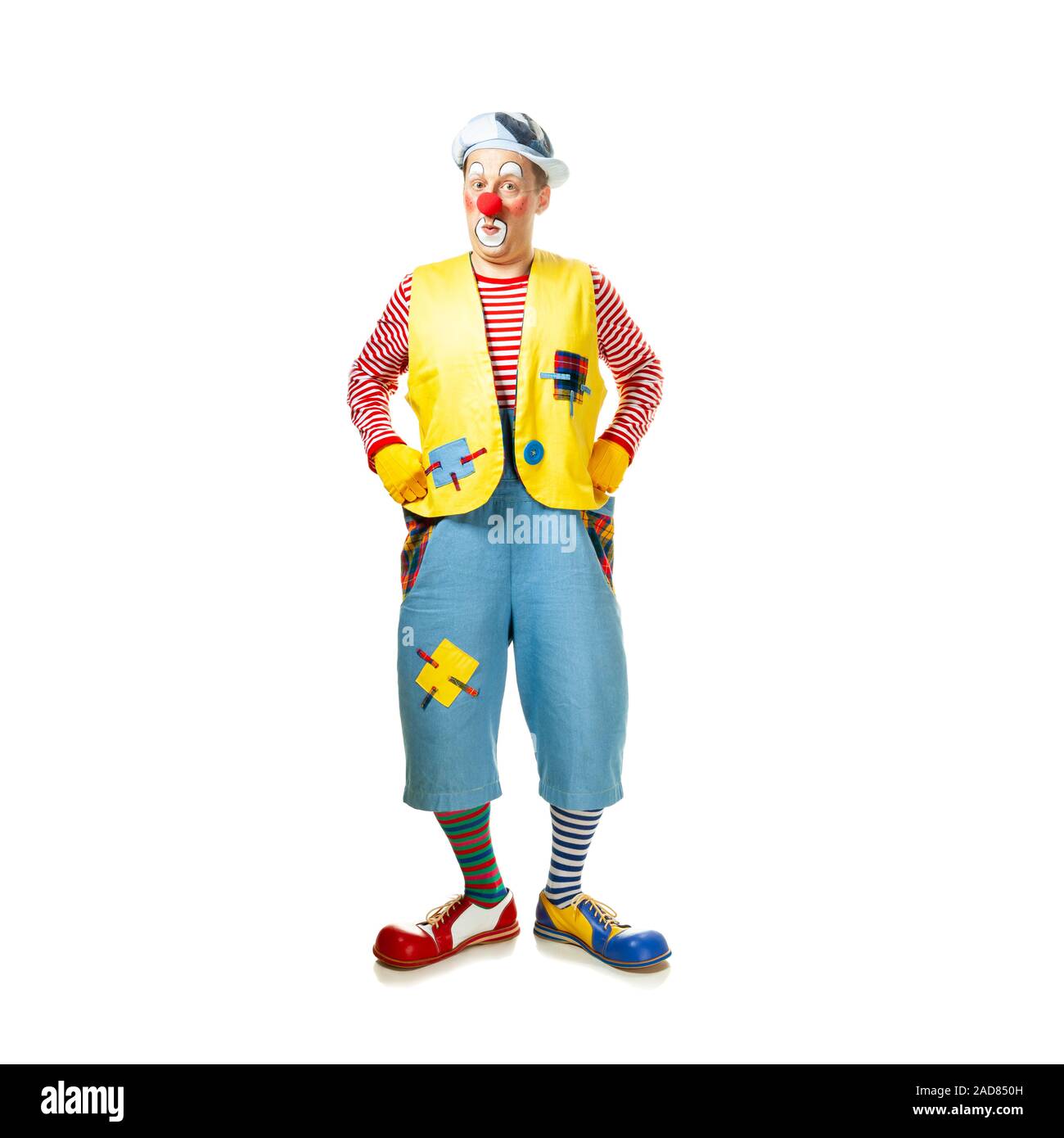A funny clown with smiling joyful expression Stock Photo - Alamy