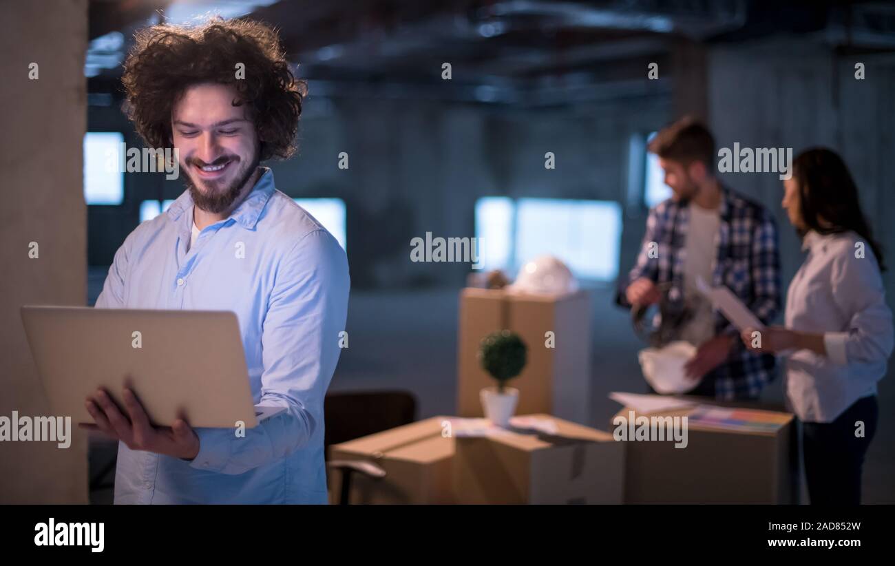 Professional male architect using ruler hi-res stock photography and ...