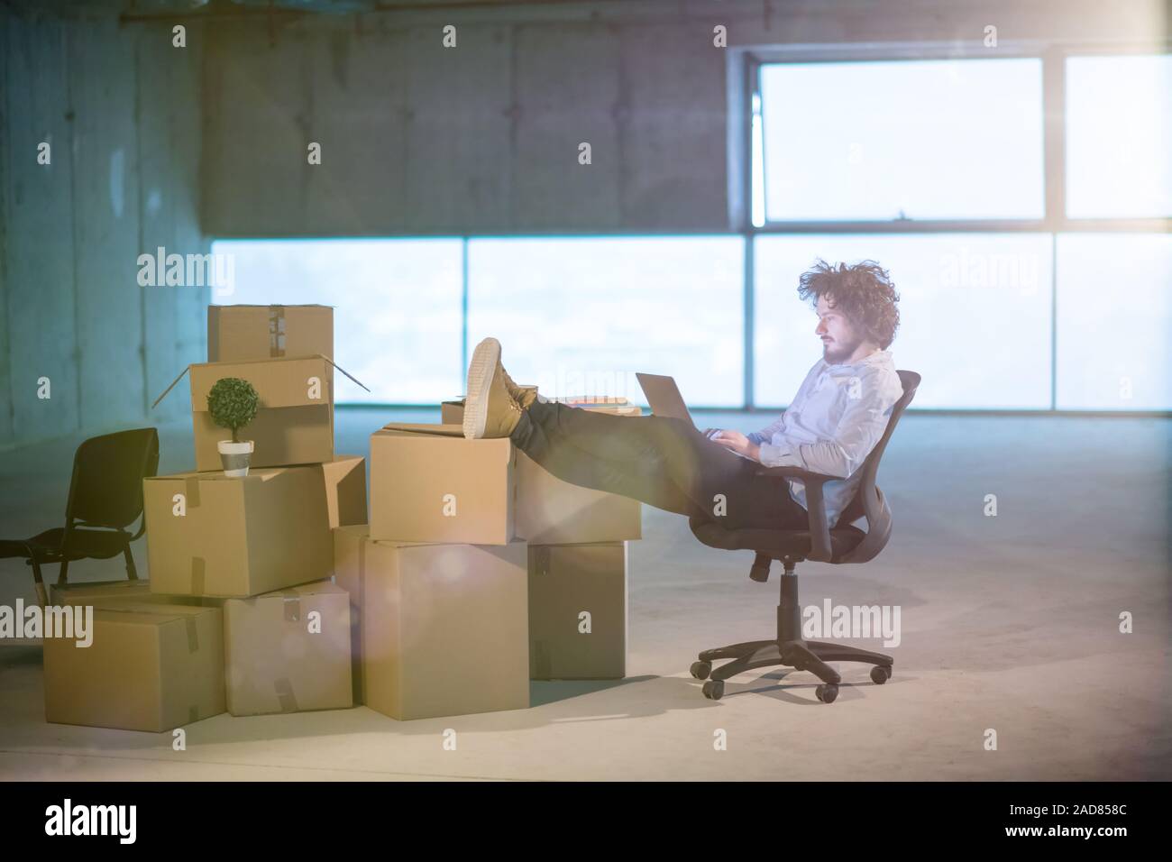 Professional male architect using ruler hi-res stock photography and ...