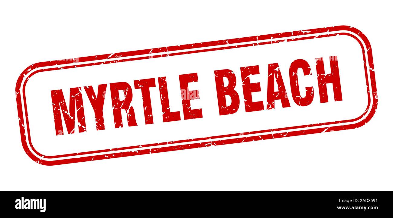 Myrtle Beach stamp. Myrtle Beach red grunge isolated sign Stock Vector ...