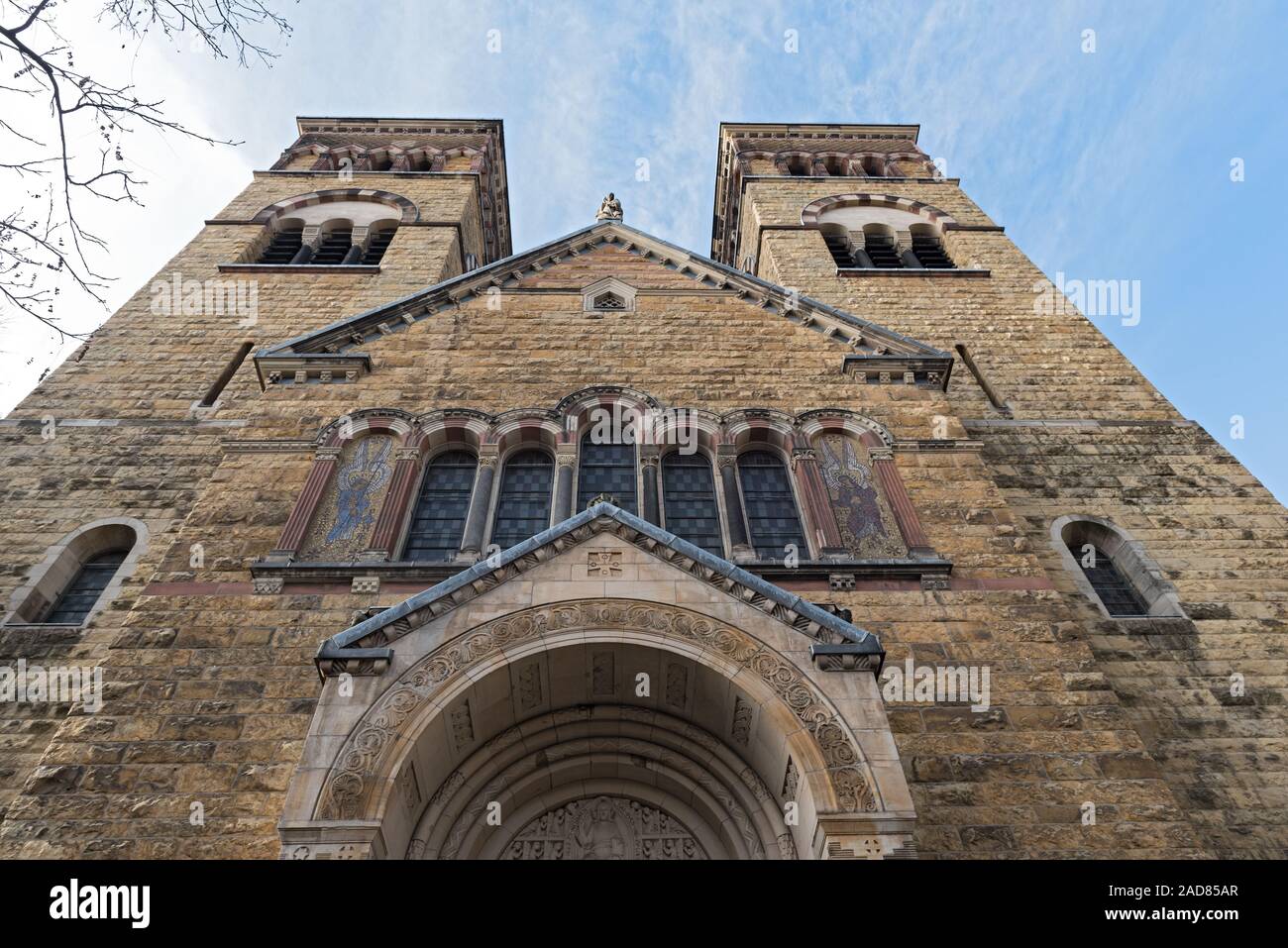 neo-roman catholic church st michael at brüsseler platz in cologne ...