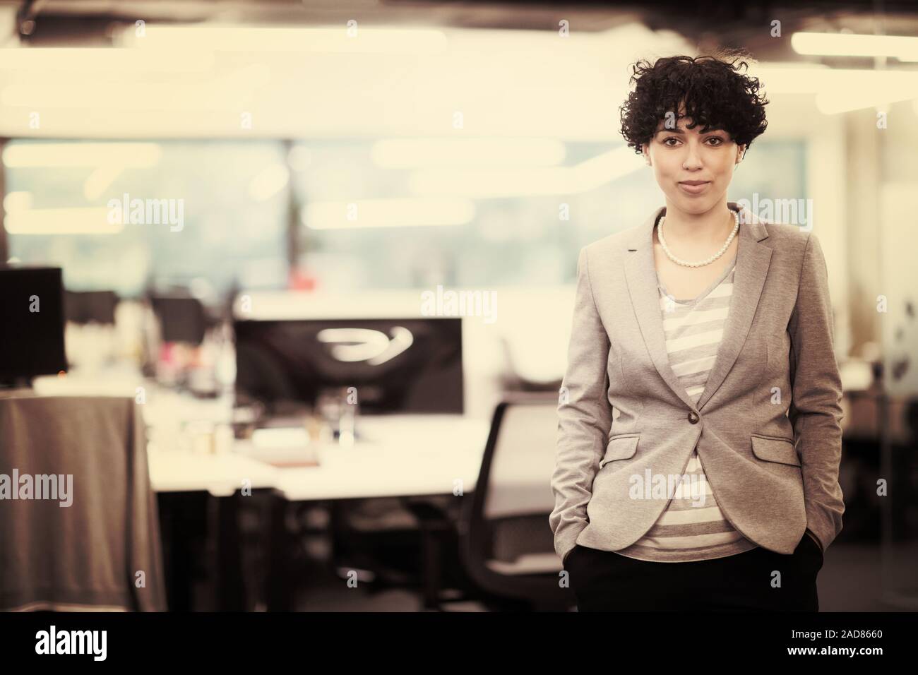 Portrait of successful female software developer Stock Photo - Alamy