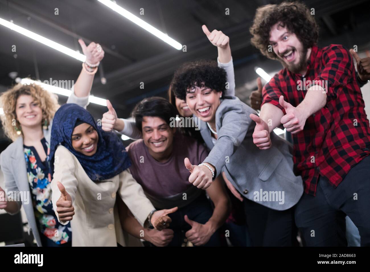 Young multiethnics business team hi-res stock photography and images ...