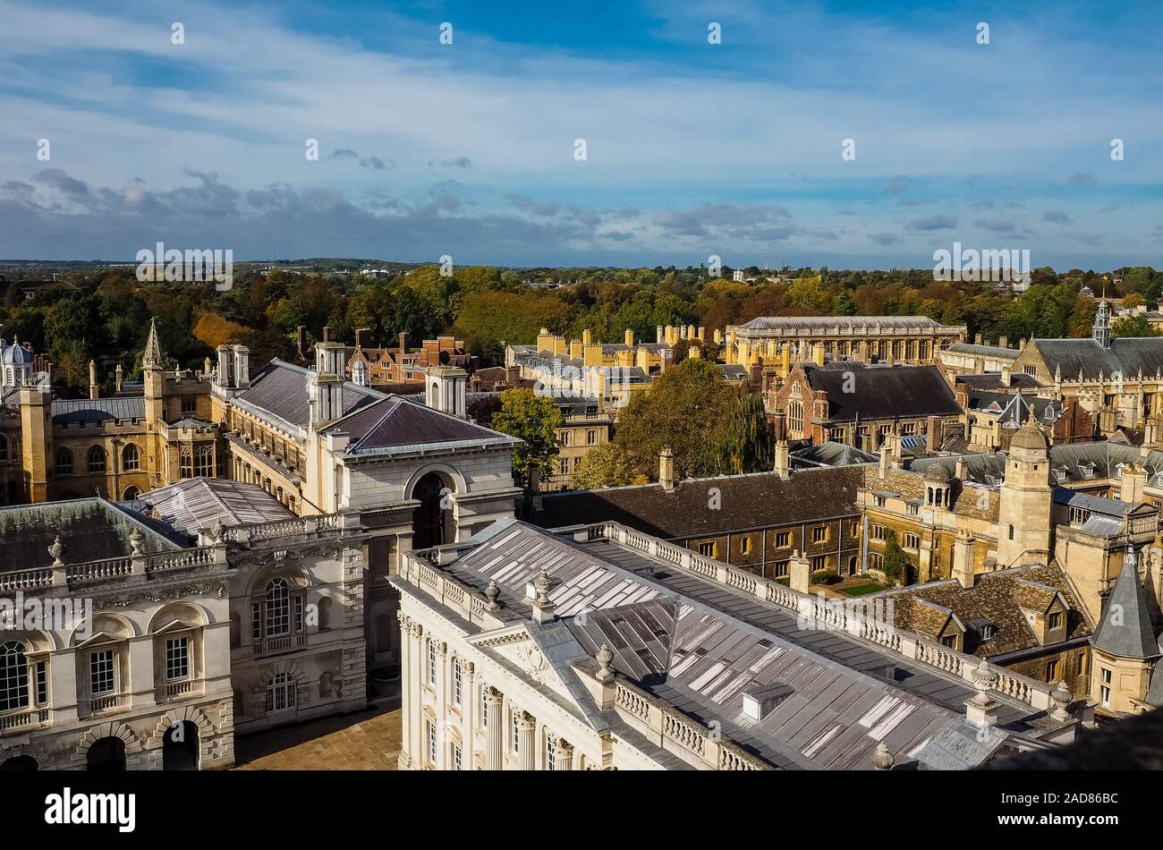 Aerial view of Cambridge Stock Photo - Alamy