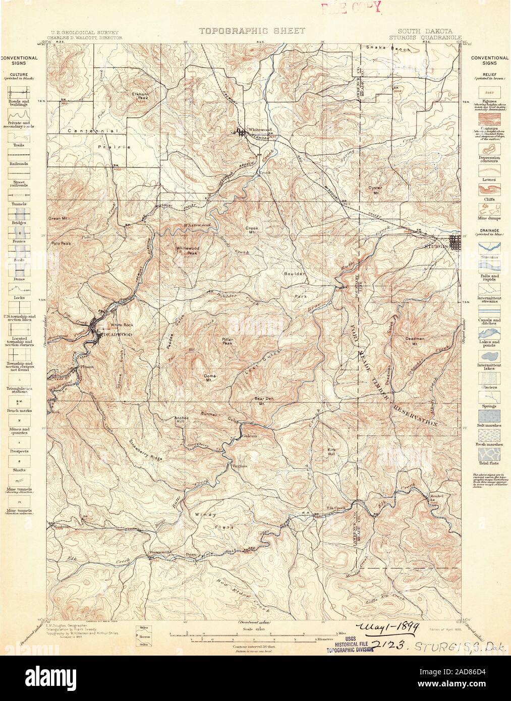 Map of sturgis south dakota hi-res stock photography and images - Alamy