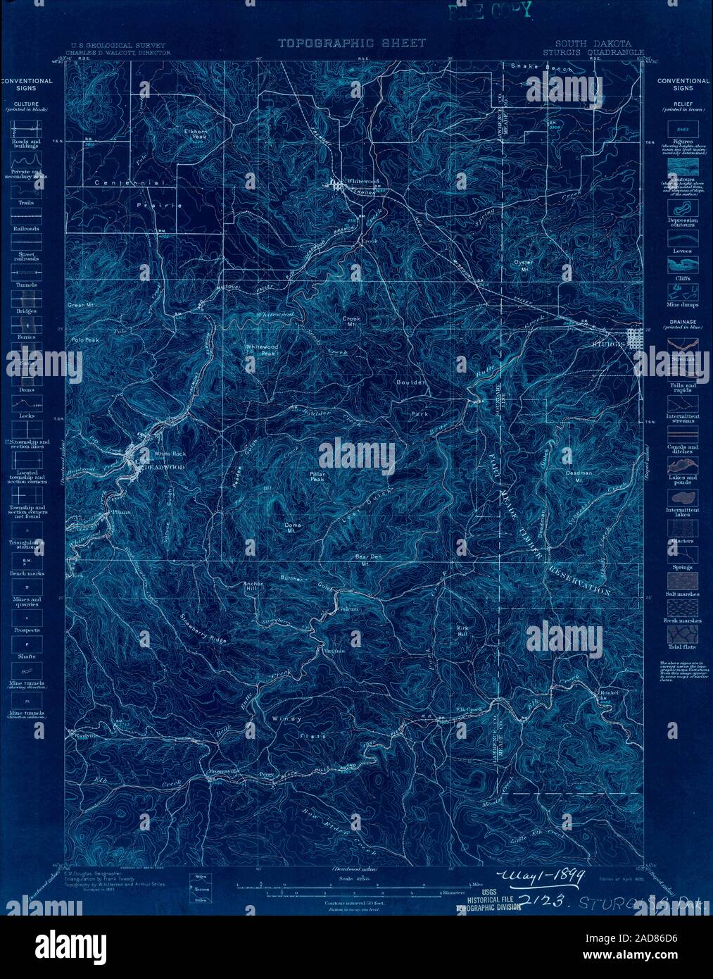 Map of sturgis south dakota hi-res stock photography and images - Alamy