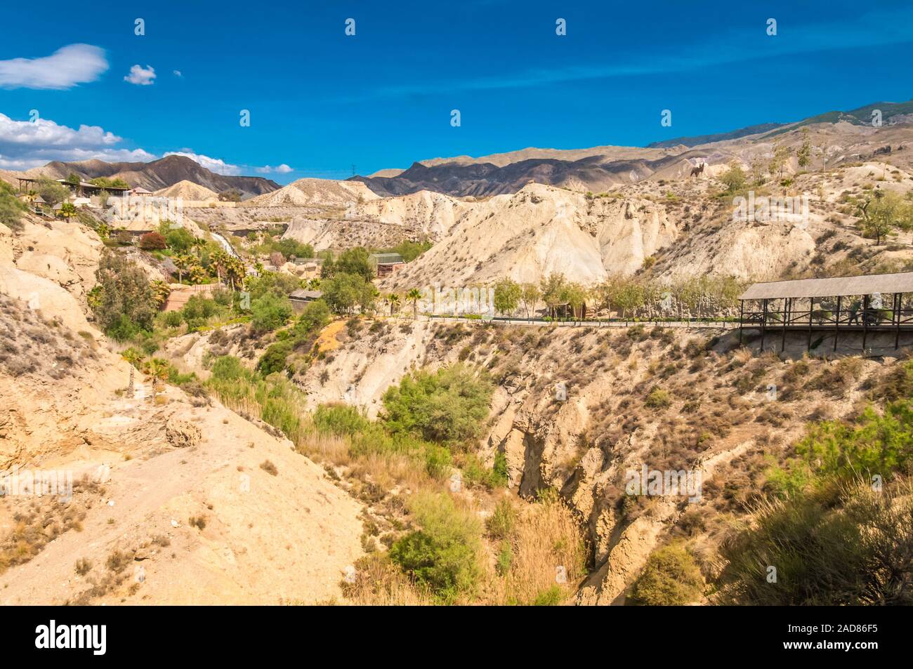 Beautiful desert landscape in Andalusia, Almeria Spain Stock Photo - Alamy