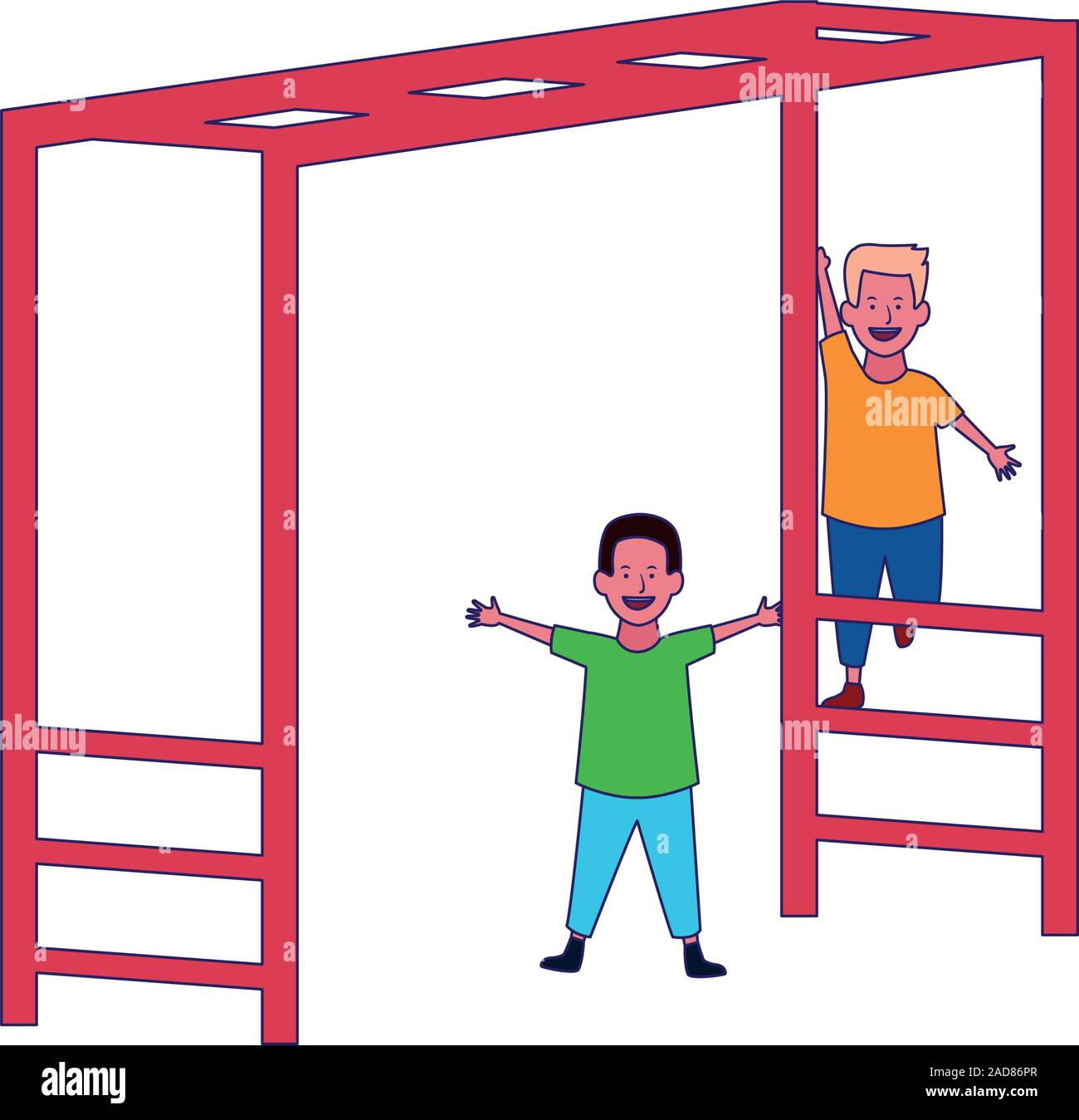 Horizontal Exercise Ladder Stock Vector Images - Alamy