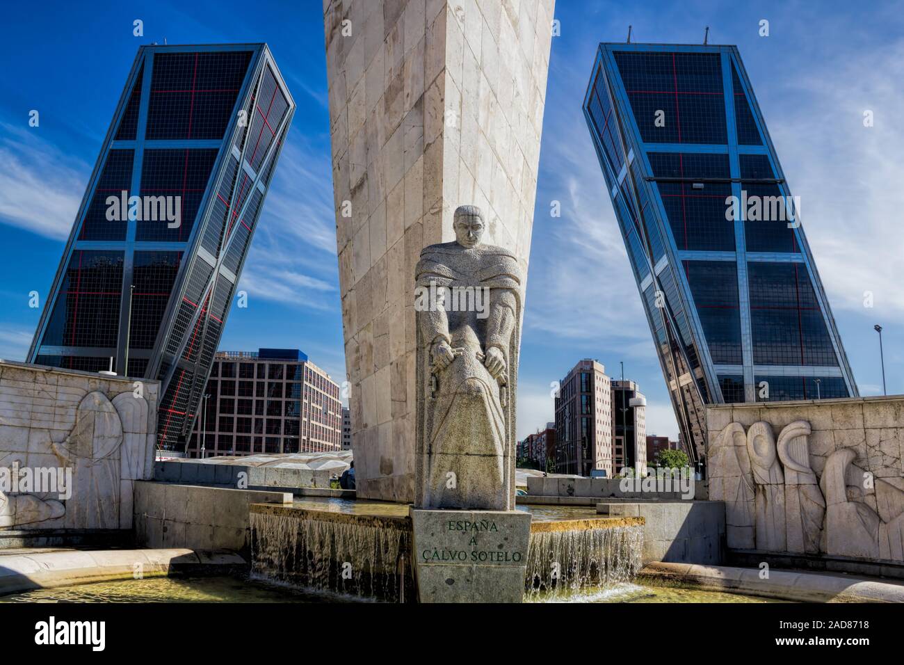 Madrid, Plaza de Castilla Stock Photo - Alamy