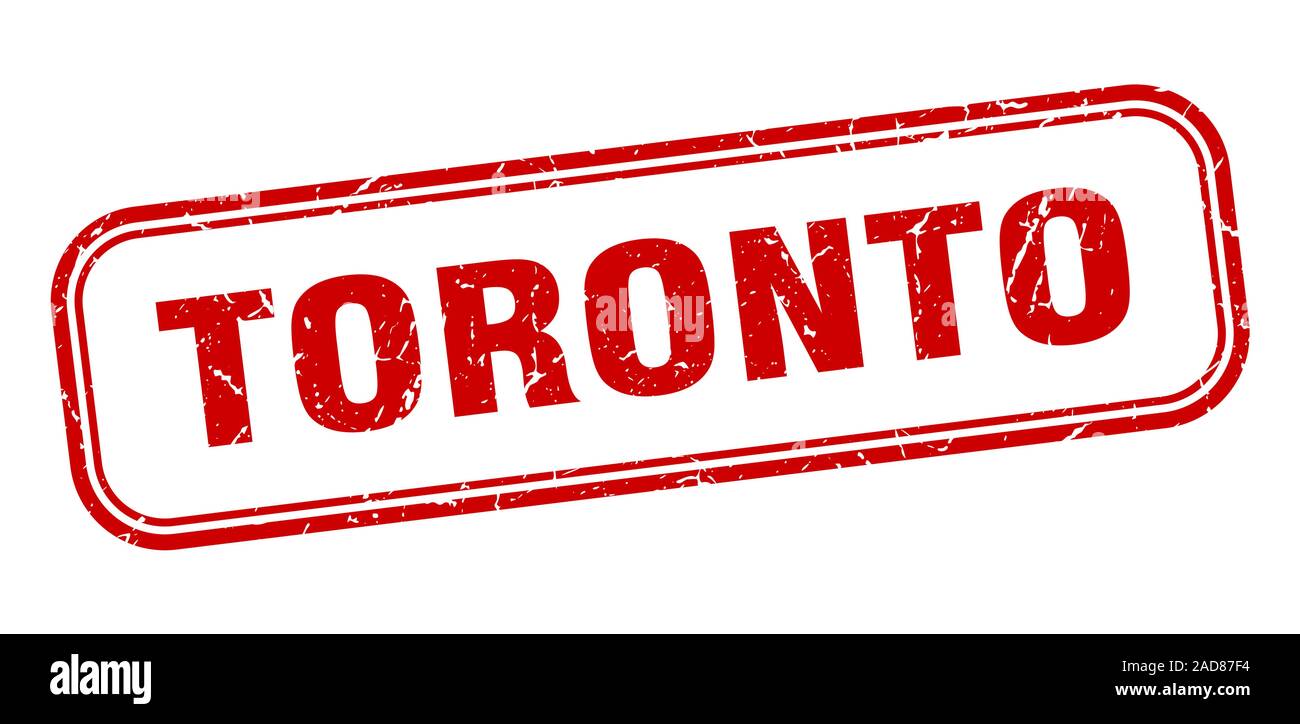 Toronto stamp. Toronto red grunge isolated sign Stock Vector Image ...