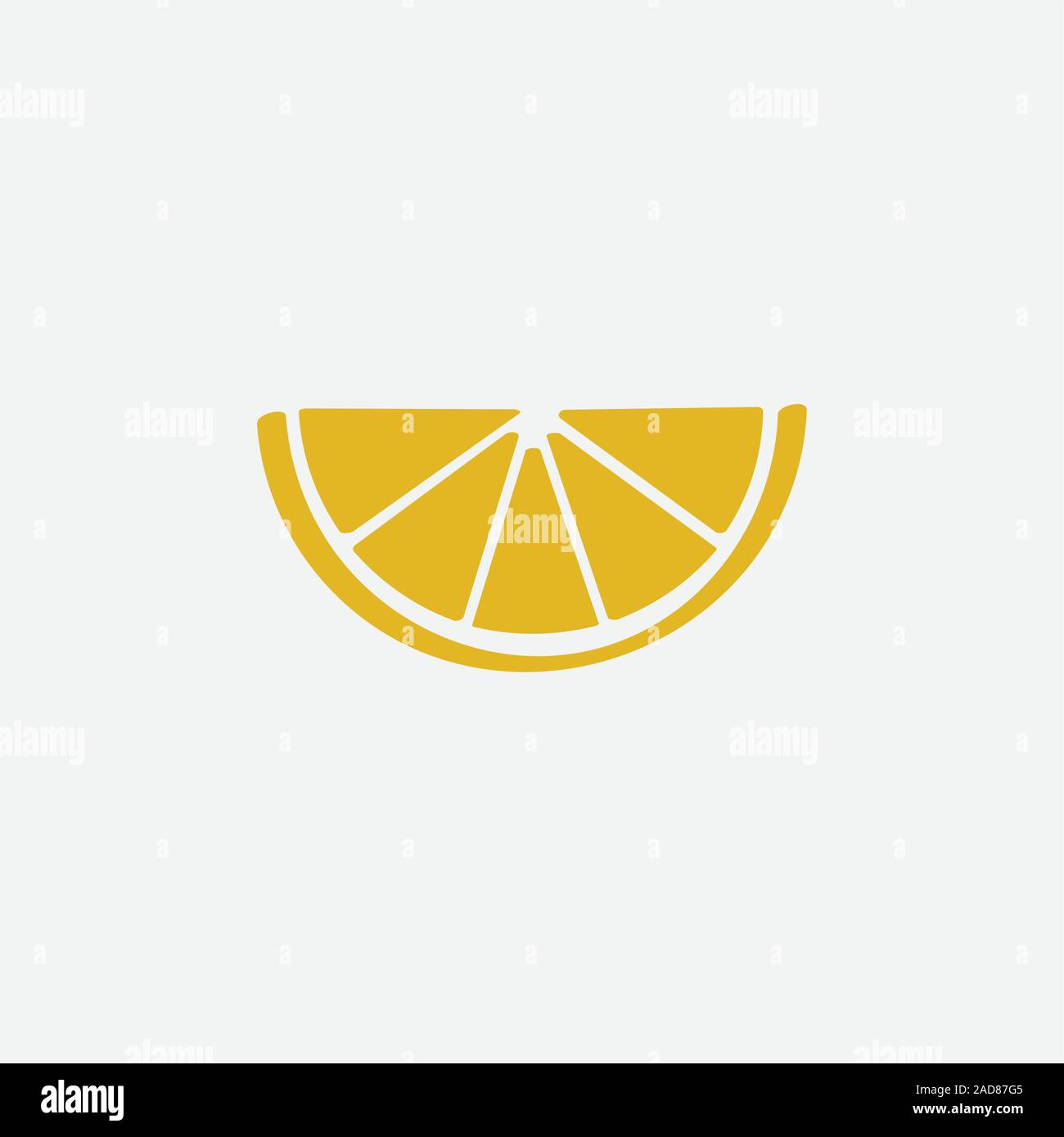 Lemon logo design illustration, Fresh lemon fruits with branch and ...