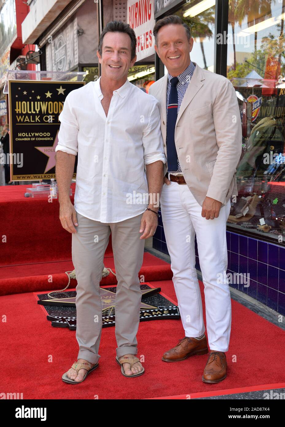 LOS ANGELES, CA. August 11, 2016: Jeff Probst & Mark Burnett at ...