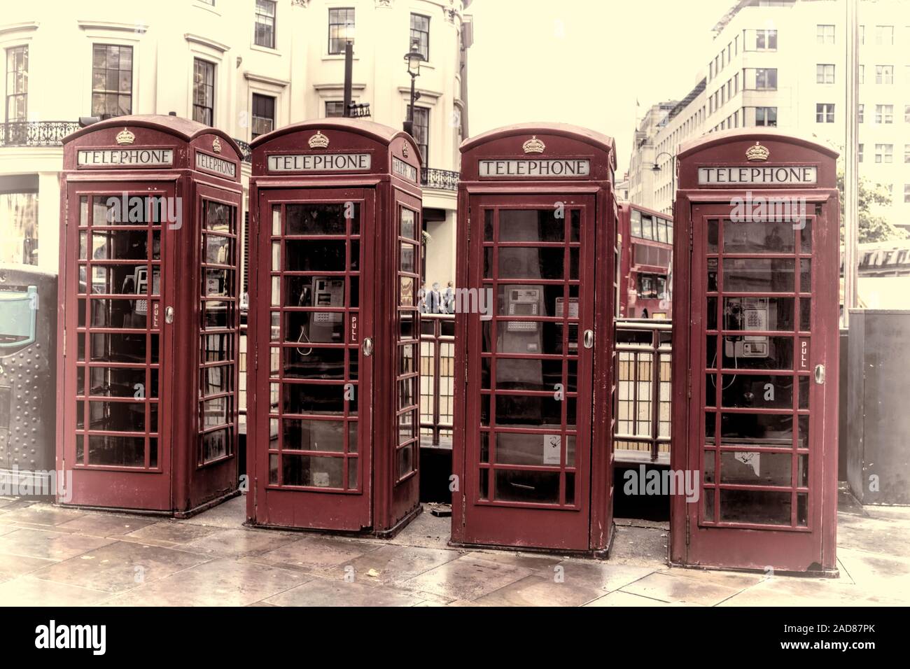 London, telephone booths Stock Photo - Alamy