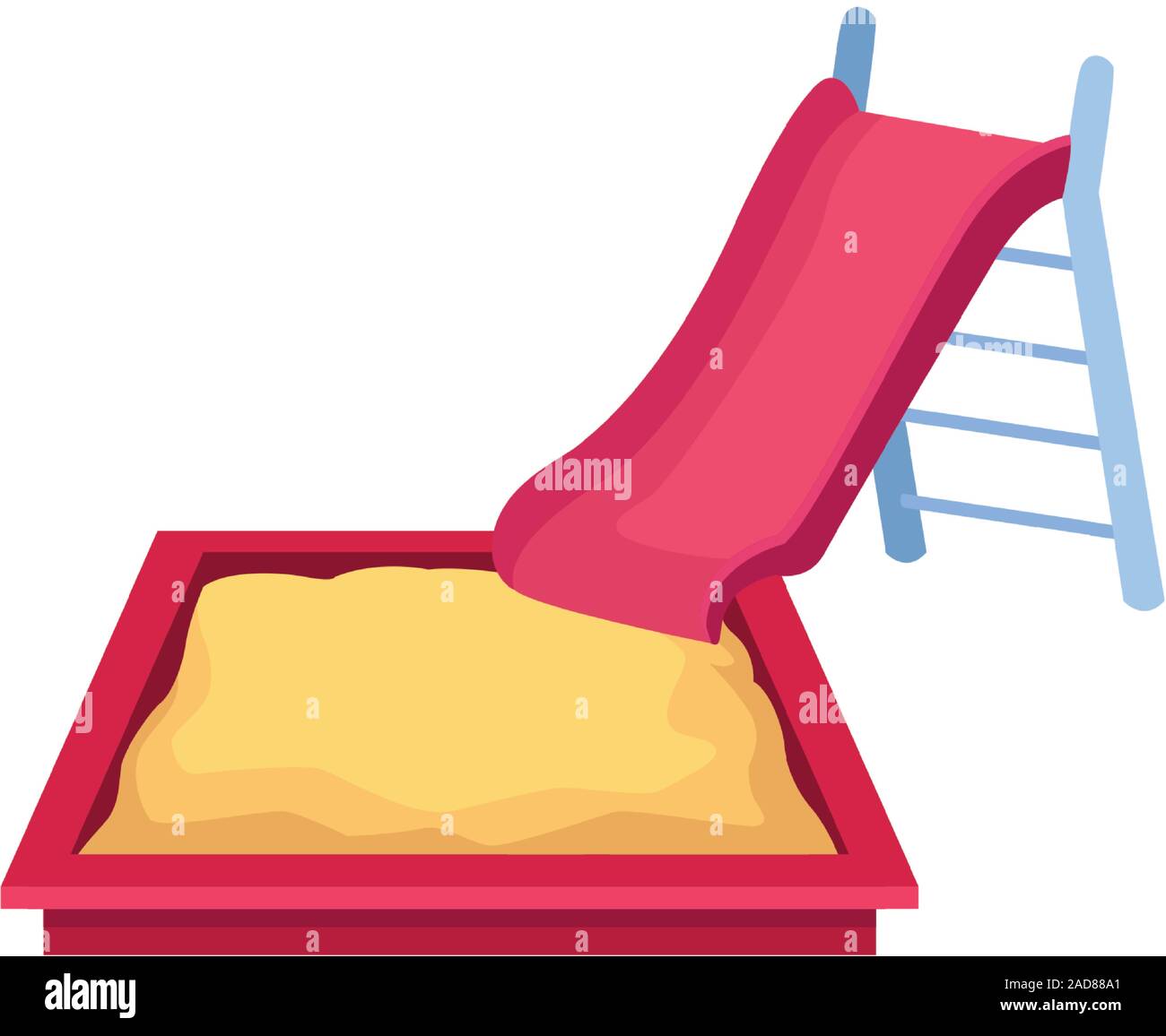 playground slide and sandbox, flat design Stock Vector Image & Art - Alamy