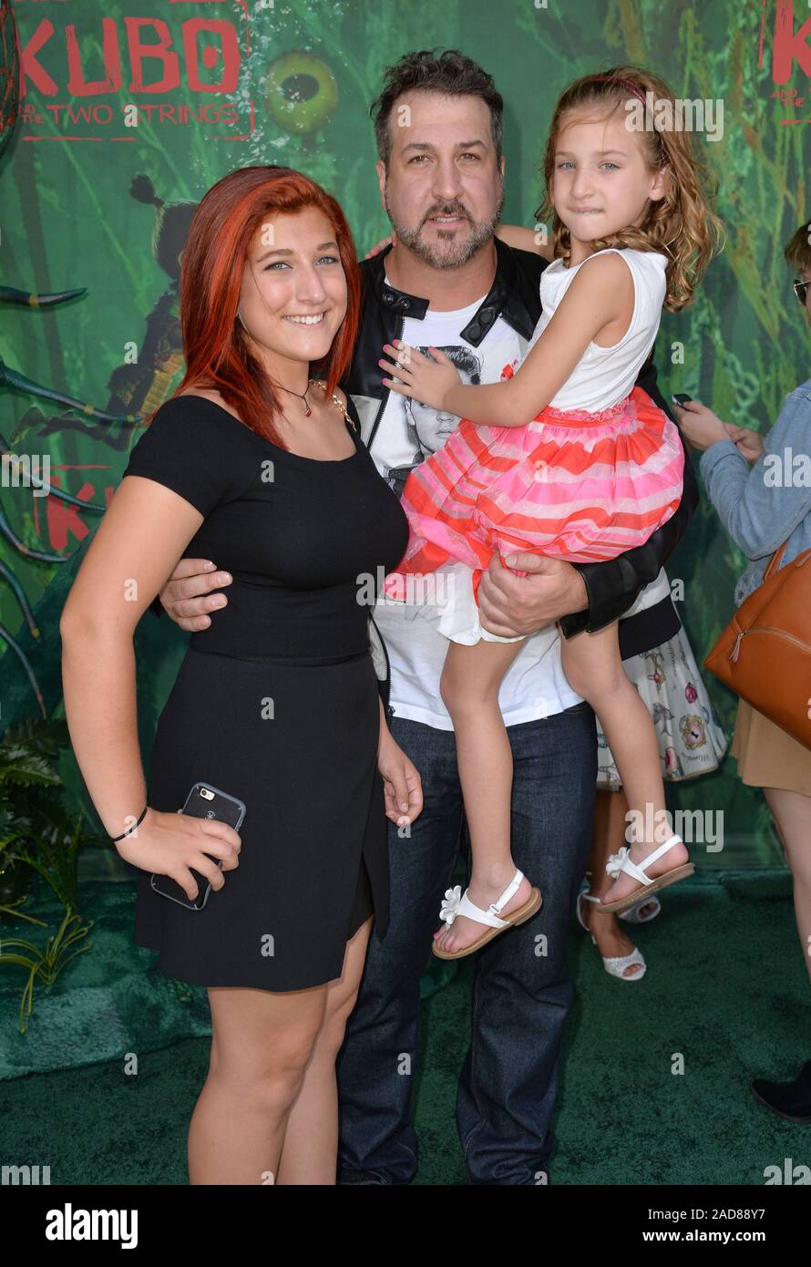 LOS ANGELES, CA. August 14, 2016: Singer Joey Fatone & wife Kelly ...