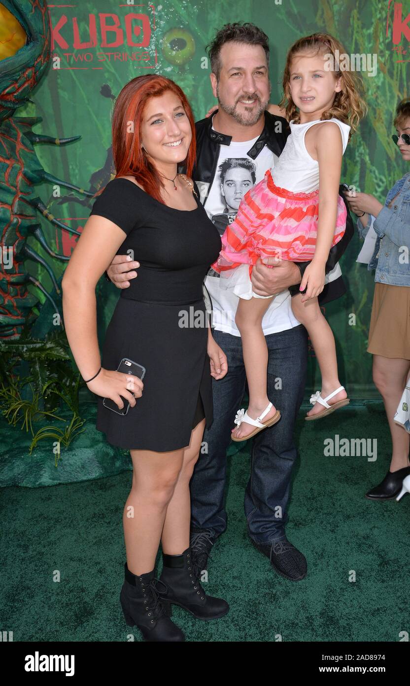 LOS ANGELES, CA. August 14, 2016: Singer Joey Fatone & wife Kelly ...