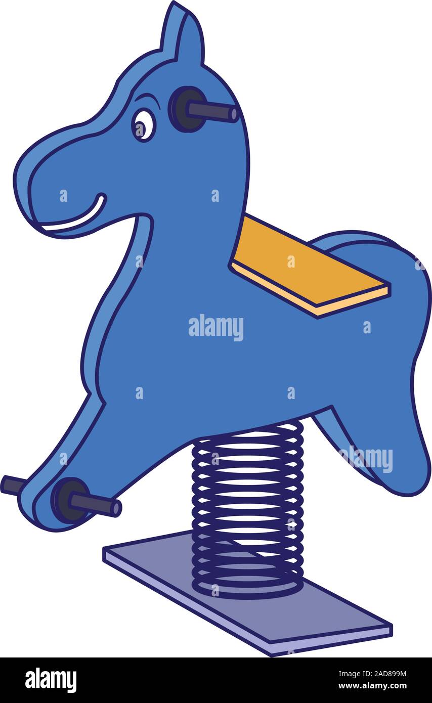 spring swing horse icon, flat design Stock Vector Image & Art - Alamy