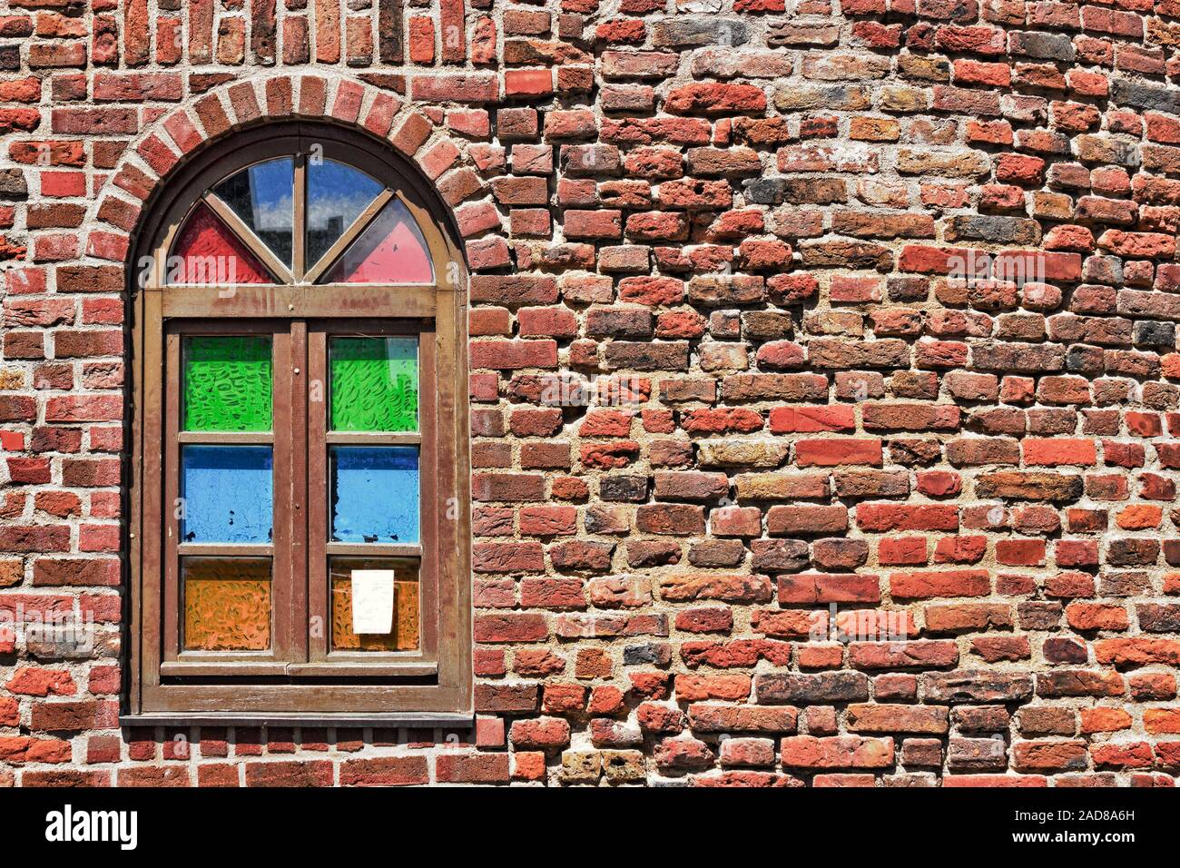 City wall with window Stock Photo - Alamy
