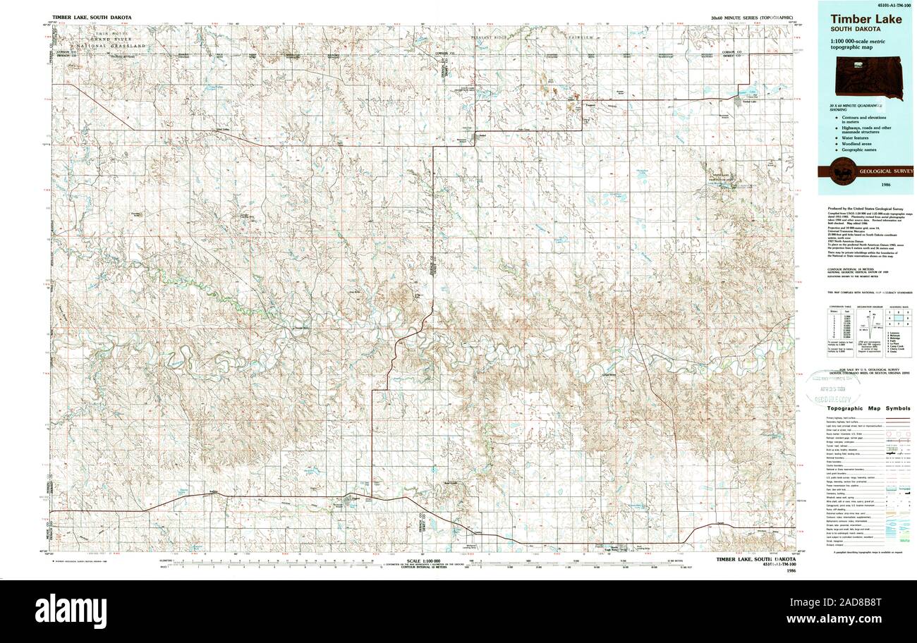 Timber lake map hi-res stock photography and images - Alamy
