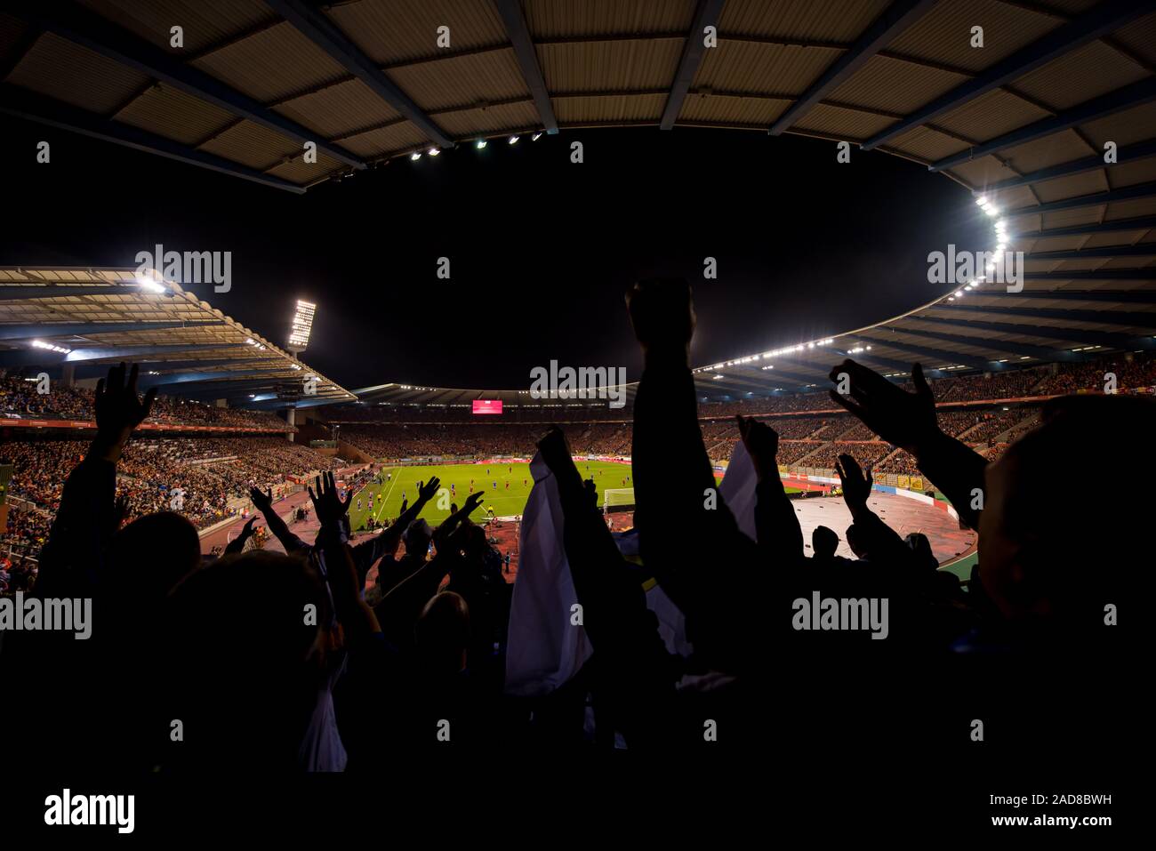 soccer fans support their favorite sports team Stock Photo - Alamy