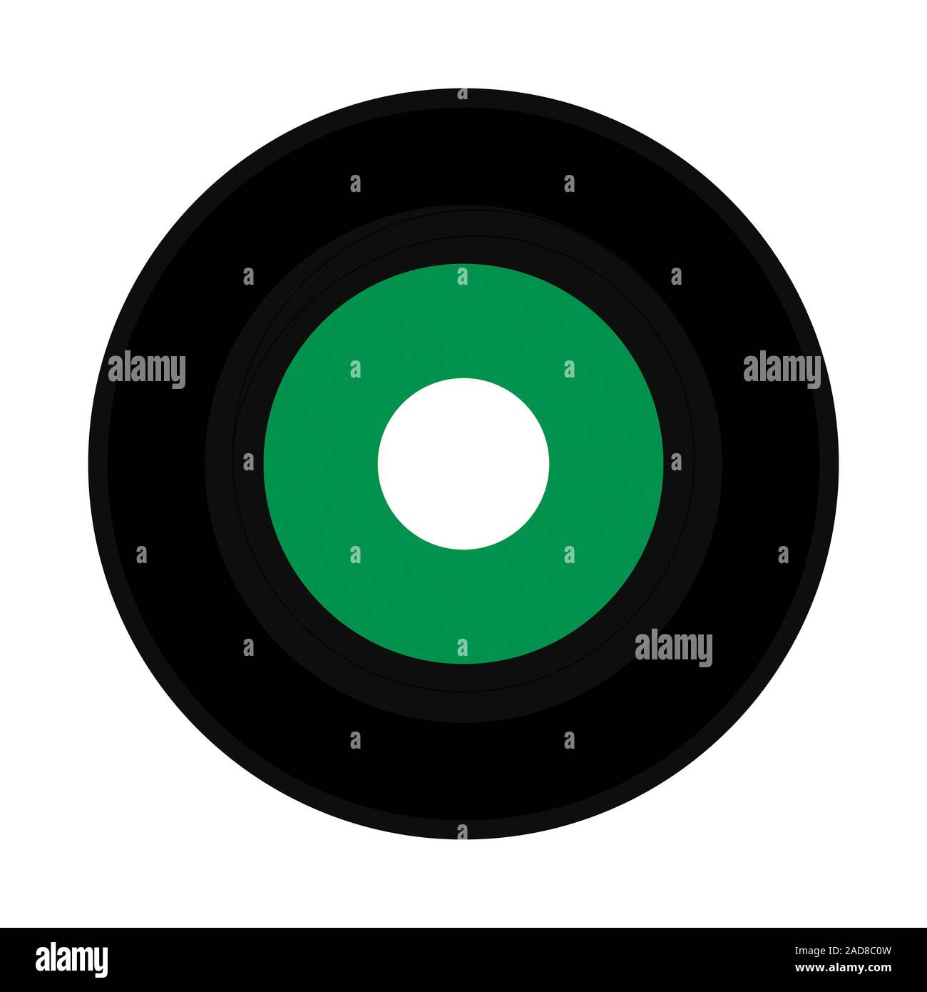 vinyl record green label Stock Photo - Alamy