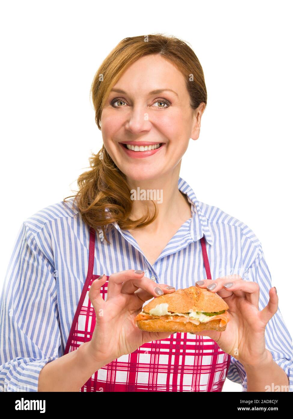 Sliced white bread woman hi-res stock photography and images - Alamy