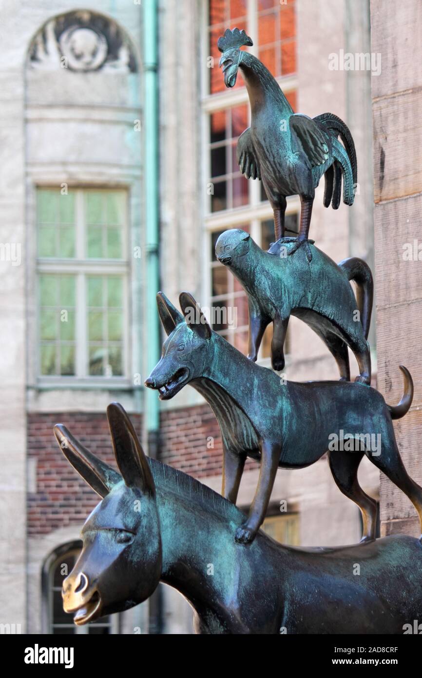 Bremen Town Musicians Stock Photo - Alamy