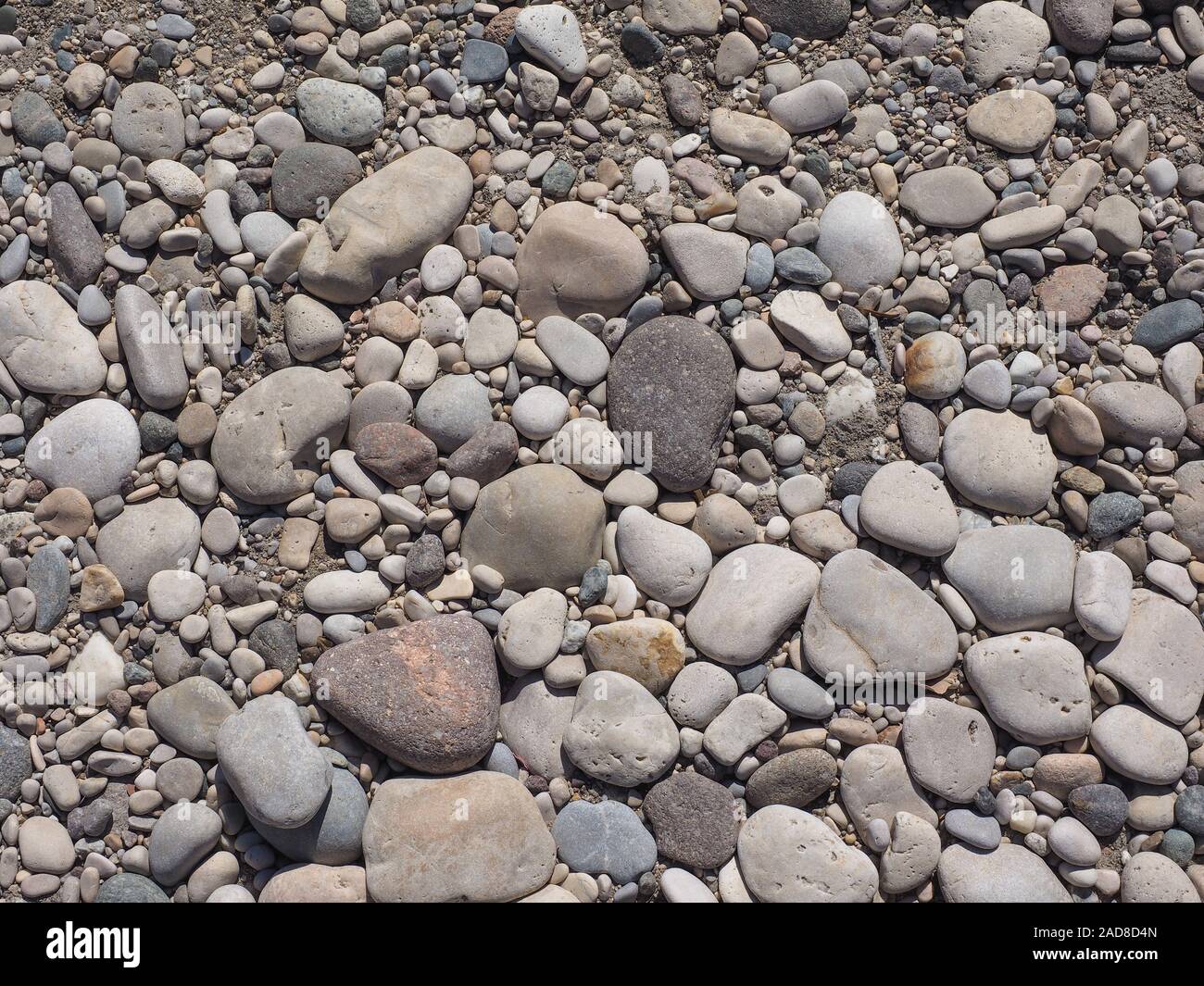 grey cobble texture background Stock Photo - Alamy