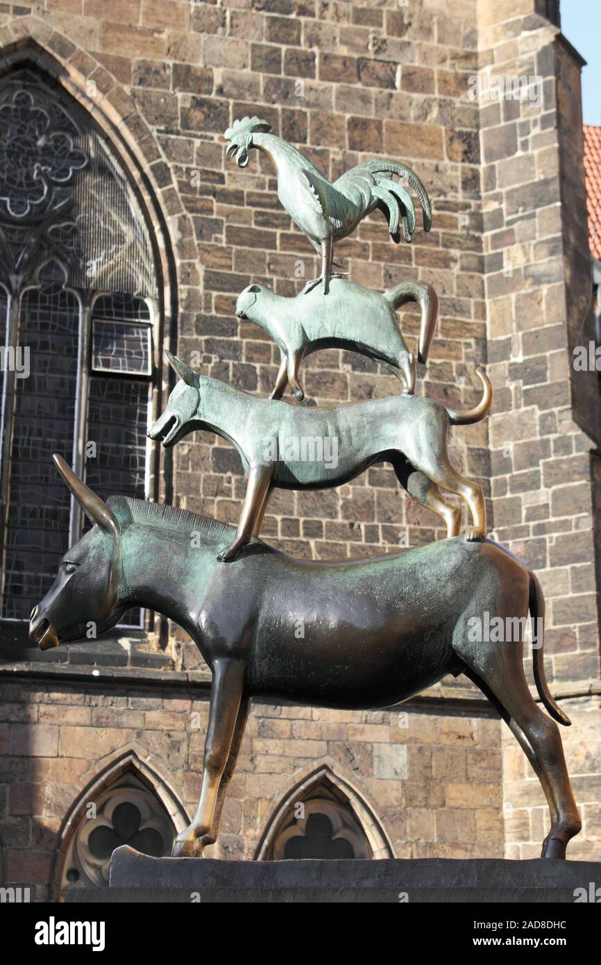 Bremen Town Musicians Stock Photo - Alamy