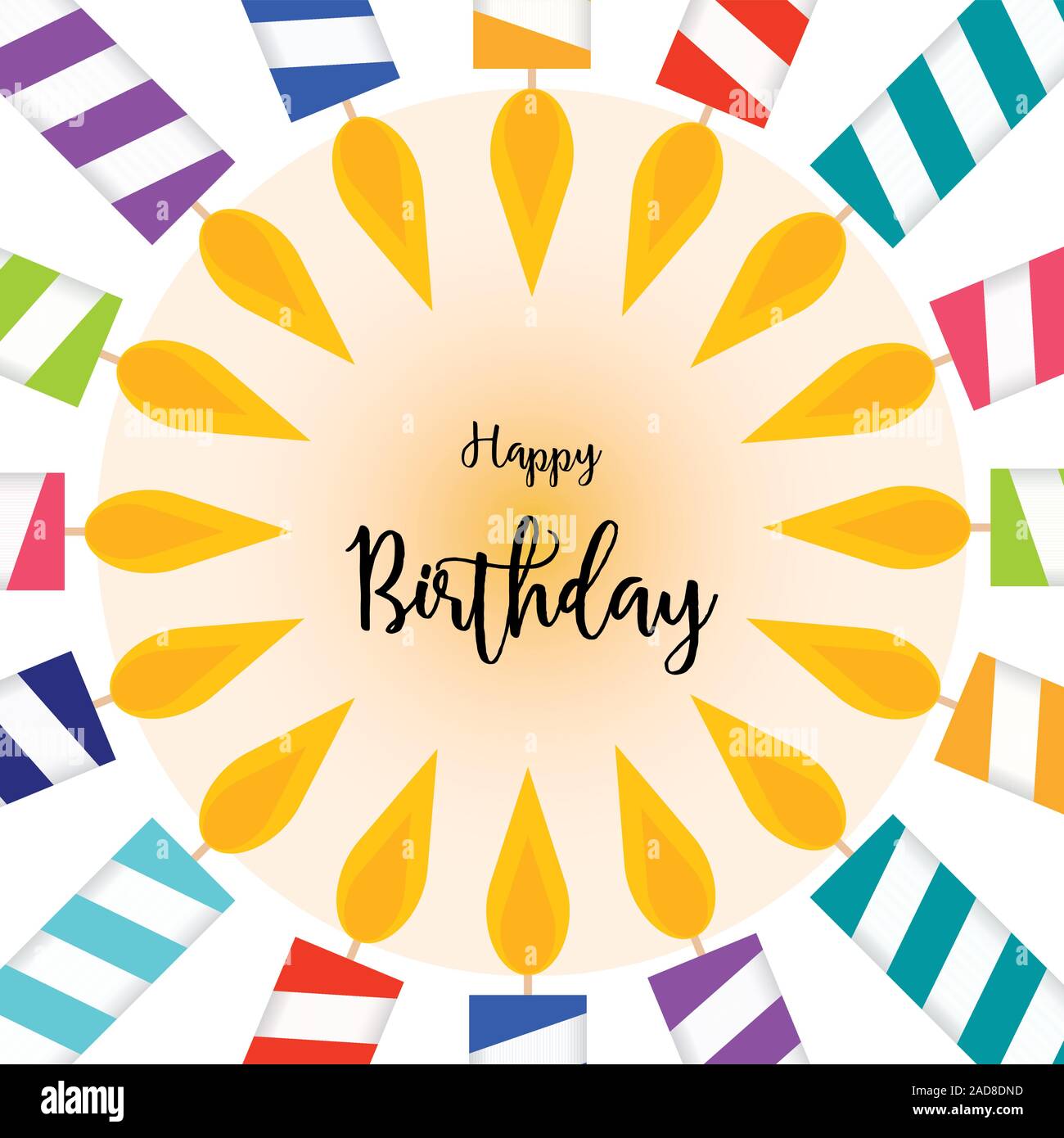 Birthday card illustration Stock Vector Image & Art - Alamy