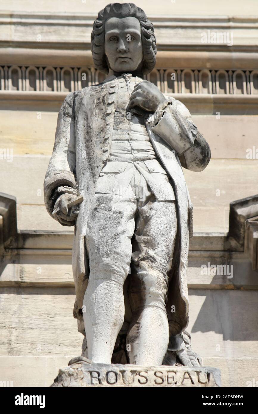 Statue jean jacques rousseau hi-res stock photography and images - Alamy