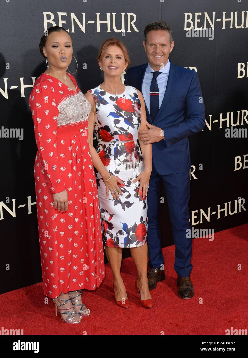 LOS ANGELES, CA. August 16, 2016: Singer Andra Day (left), actress Roma ...