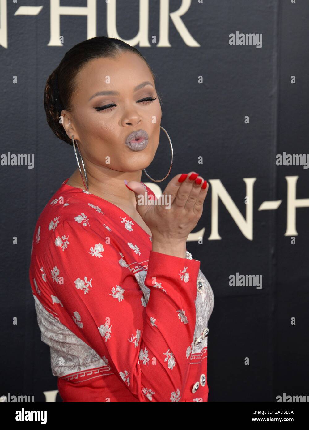 LOS ANGELES, CA. August 16, 2016: Singer Andra Day at the Los Angeles ...