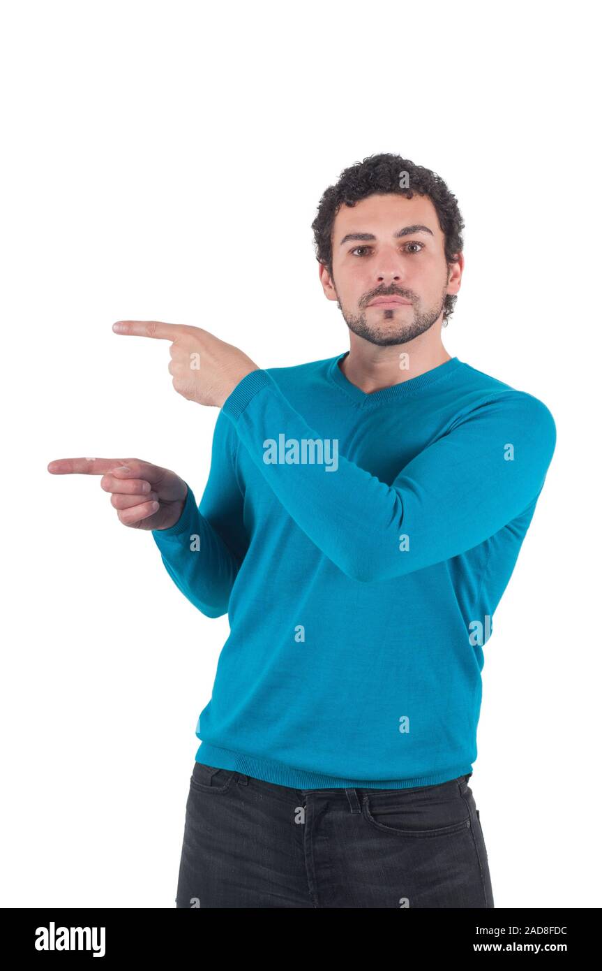 Pointing guy hi-res stock photography and images - Alamy