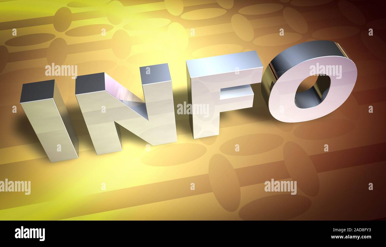 3D Model to Information Stock Photo - Alamy