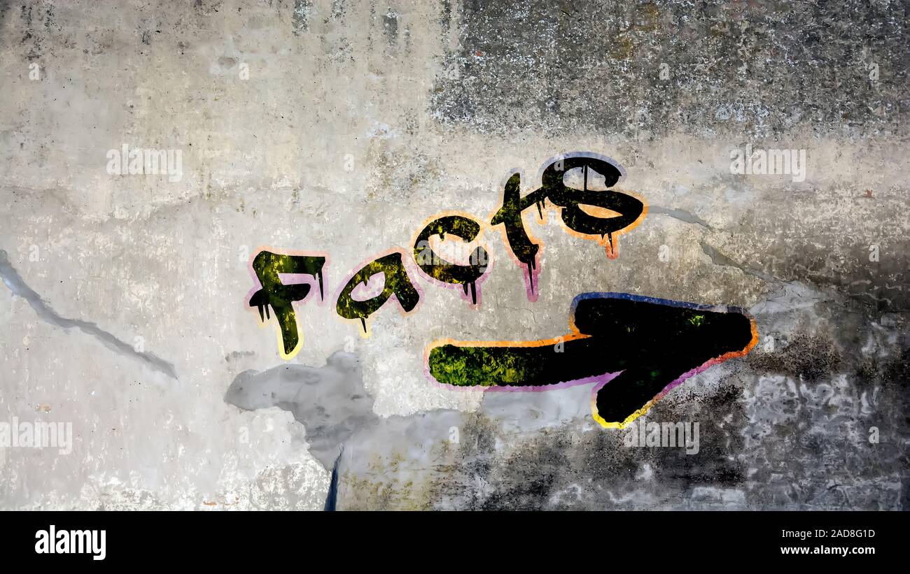 Street Graffiti to Facts Stock Photo - Alamy