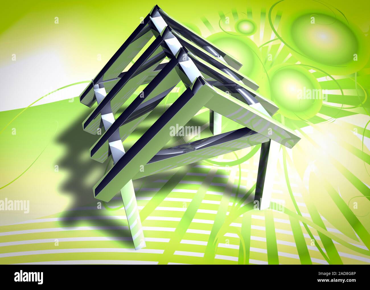 3D Model Own House Stock Photo - Alamy