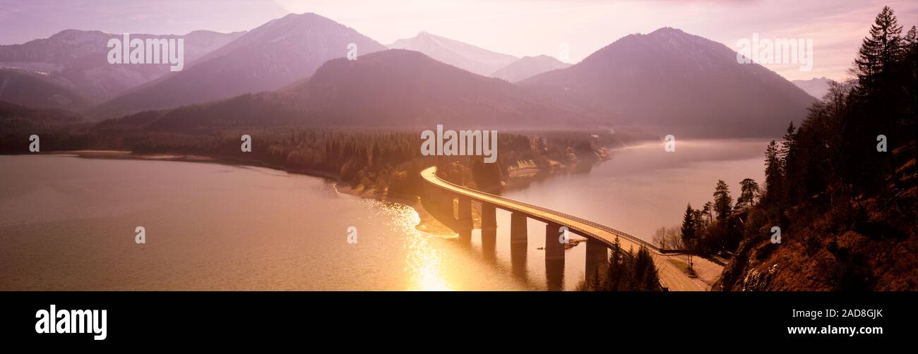 Bridge over lake sylvenstein hi-res stock photography and images - Alamy
