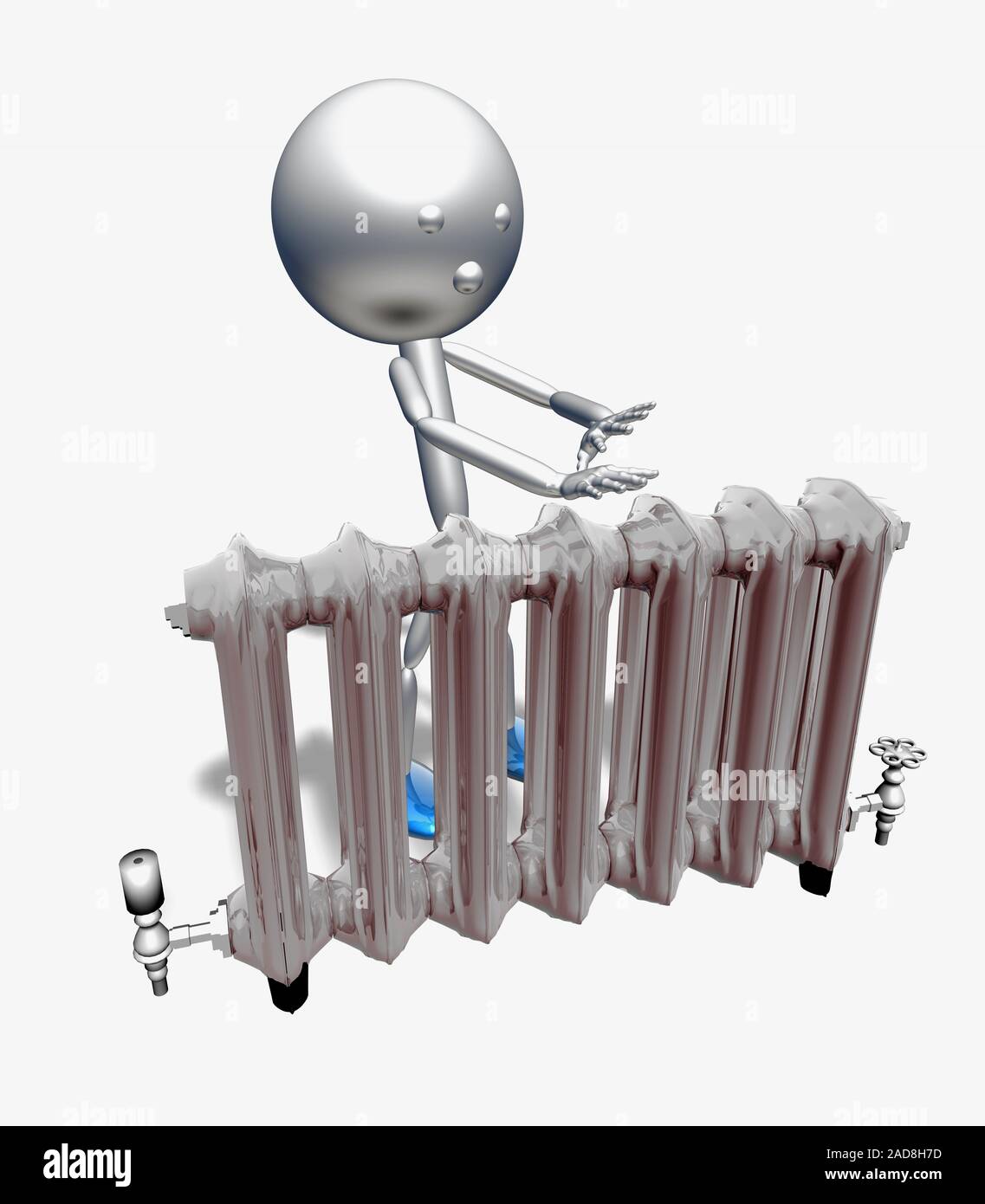 Men at the Heating System Stock Photo - Alamy