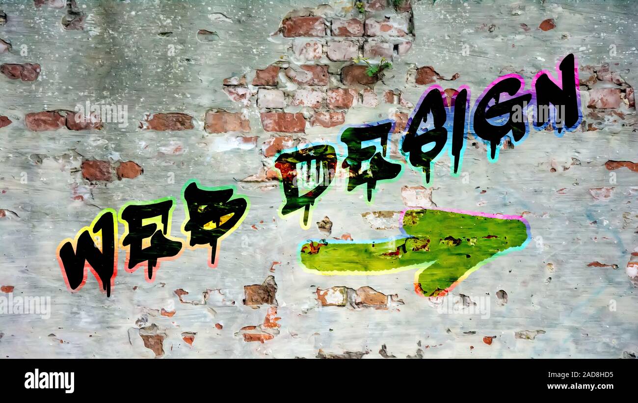 Street Graffiti Web Design Stock Photo - Alamy