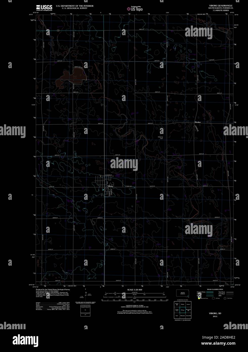 Viborg map hi-res stock photography and images - Alamy