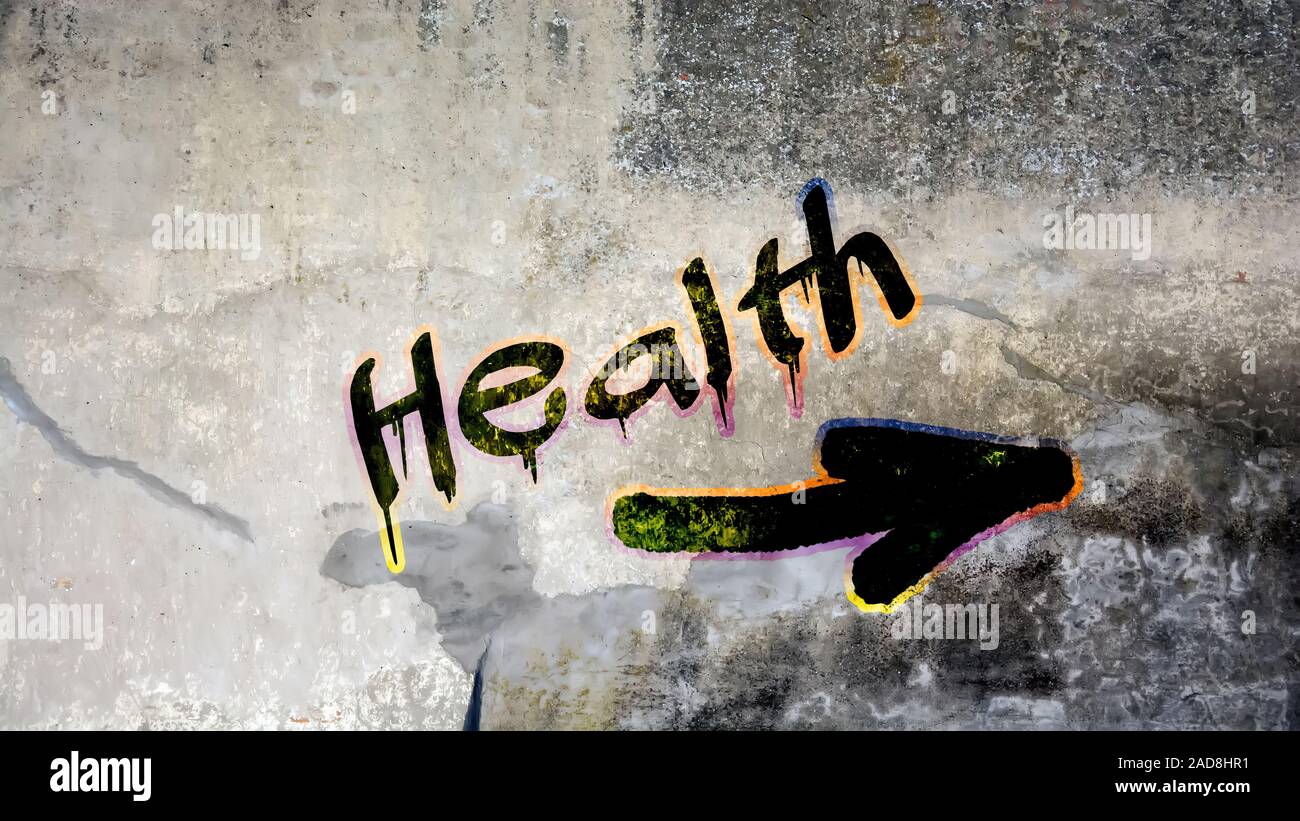 Street Graffiti to Health Stock Photo - Alamy
