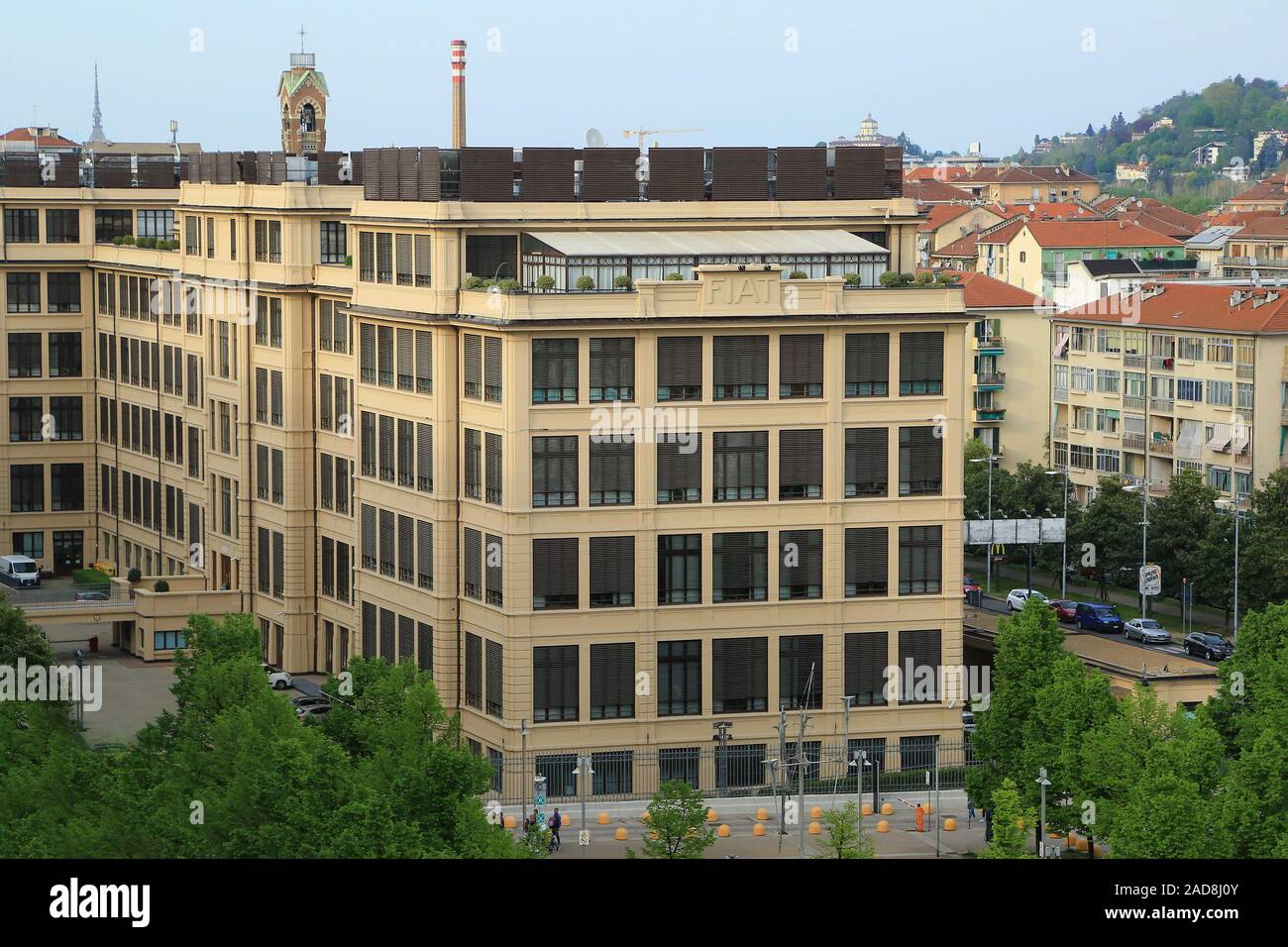Turin, Italy, industrial architecture of the historic company buildings ...
